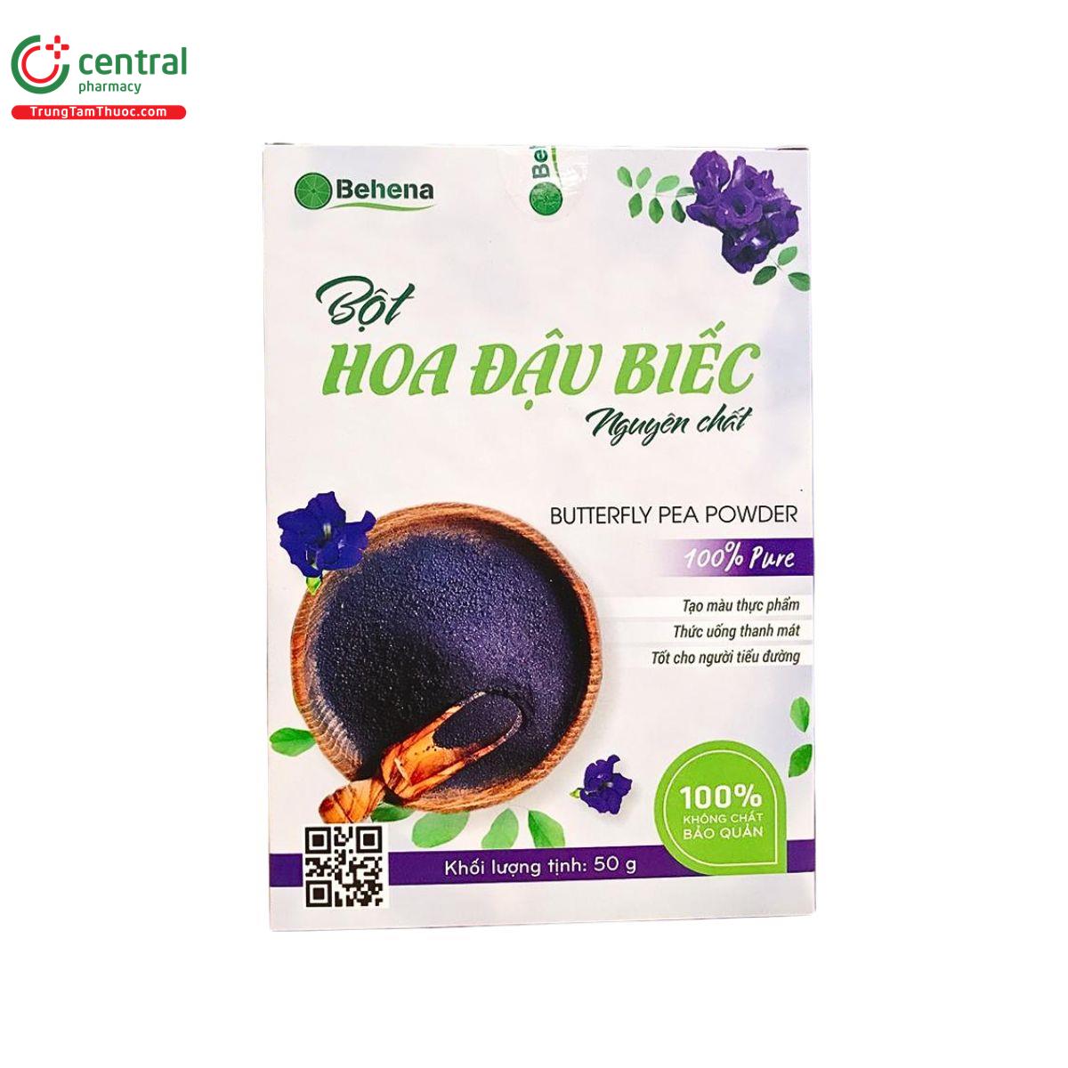 Bột Hoa Đậu Biếc Behena - Hỗ trợ cải thiện thị lực, giảm lo âu