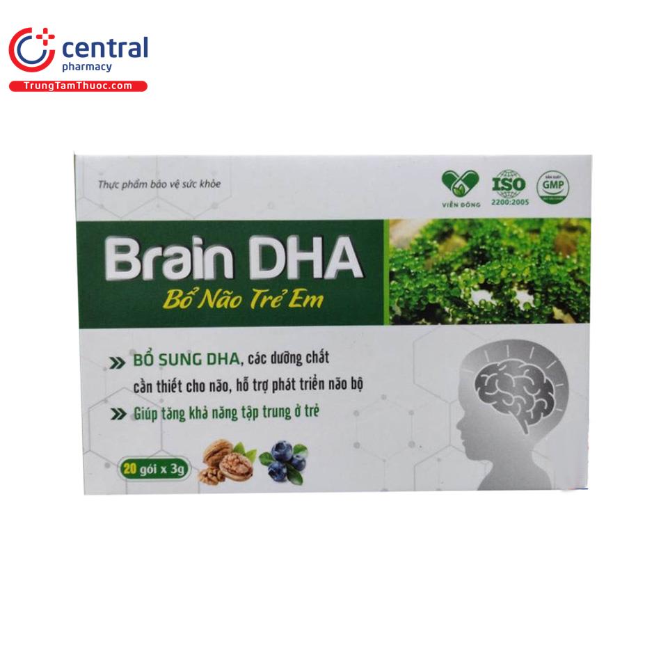 [CHÍNH HÃNG] Thuốc Brain DHA Bổ Não Trẻ Em (Cốm) cho bé thông minh