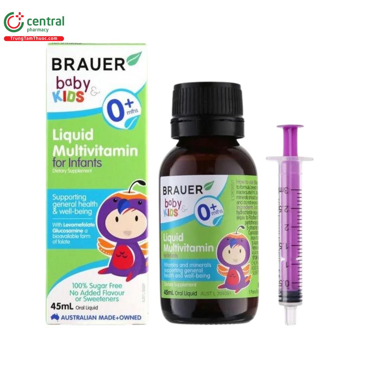 Brauer Baby Kids Liquid Multivitamin For Infants - bổ sung vitamin cho ...