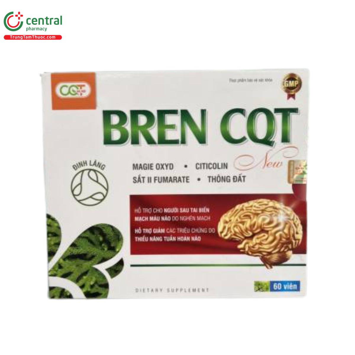 Thuốc Bren CQT New - Hỗ trợ cải thiện lưu thông tuần hoàn máu não