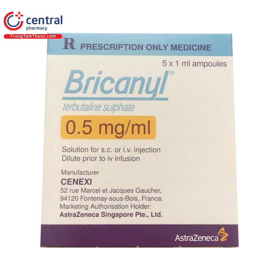 Thuốc Bricanyl 0.5mg/ml: tác dụng, cách dùng và lưu ý sử dụng