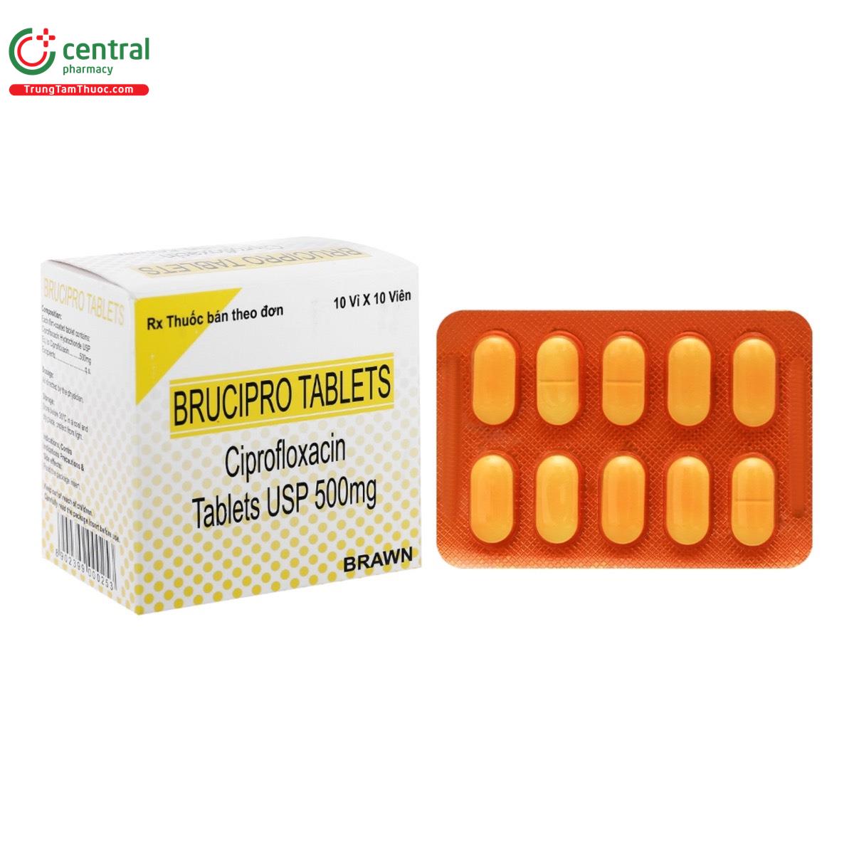 Thuốc Brucipro Tablets 500mg: Điều trị nhiễm khuẩn đường tiết niệu