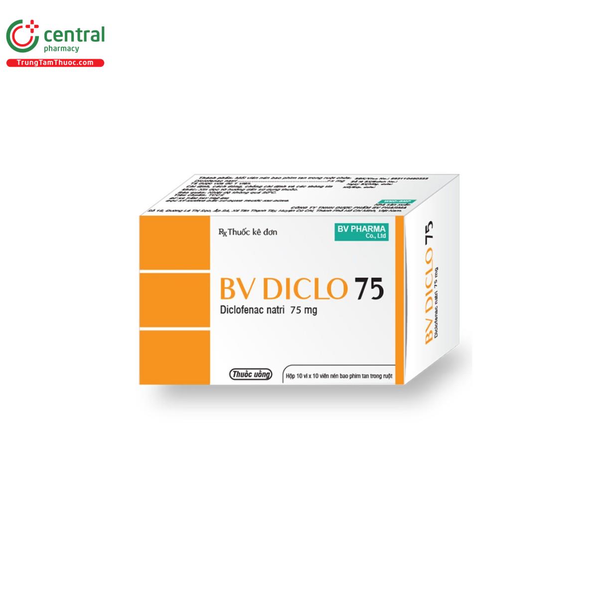 Thuốc BV Diclo 75 giảm triệu chứng trong viêm xương khớp