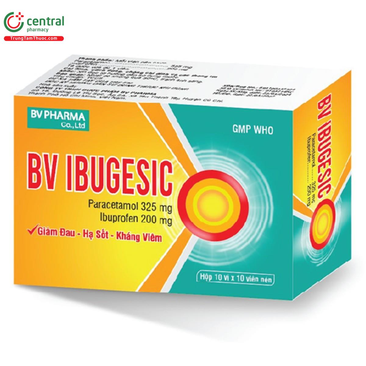 Thuốc BV Ibugesic 325mg/200mg giảm đau, kháng viêm và hạ sốt