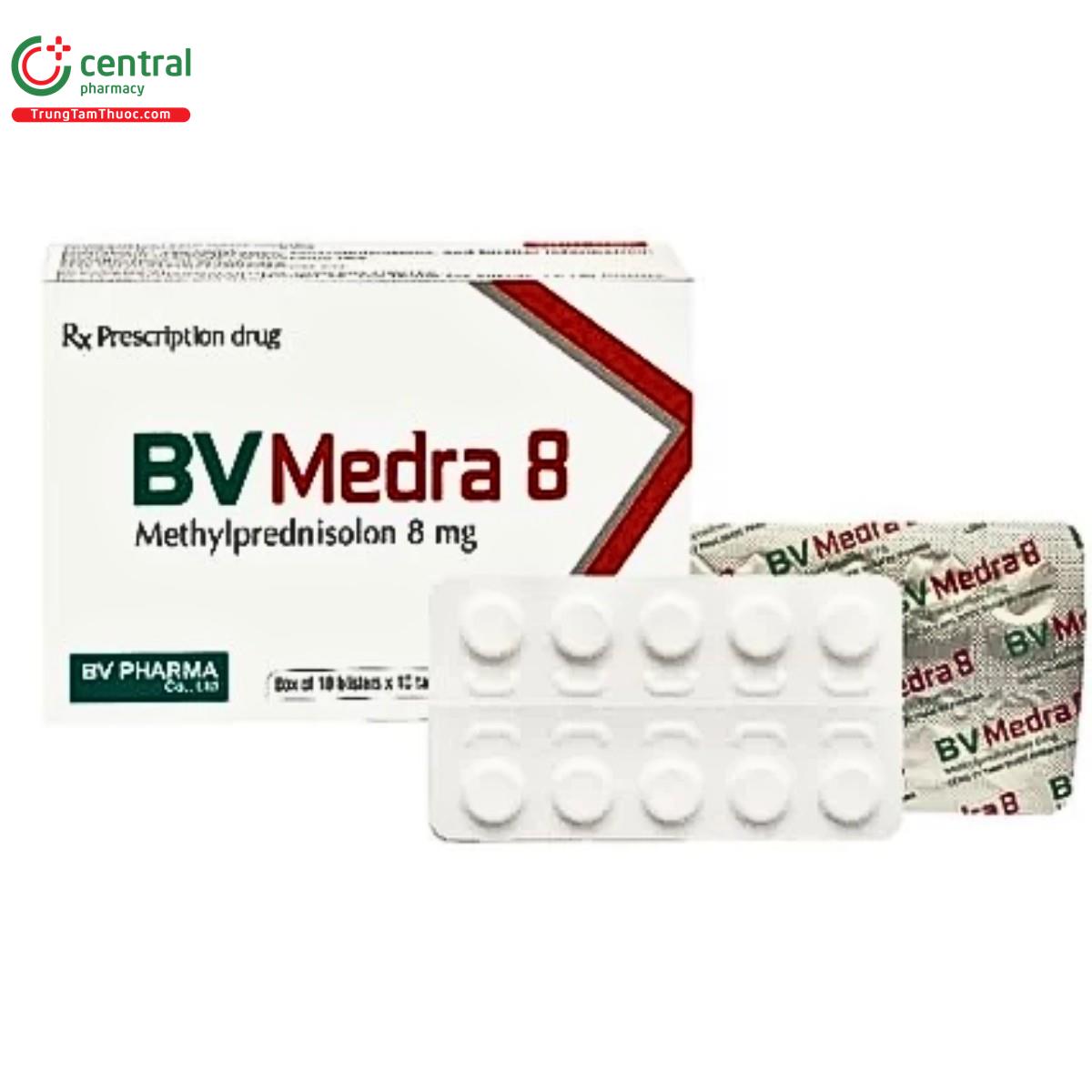 Thuốc BV Medra 8 kháng viêm, chống dị ứng và ức chế miễn dịch