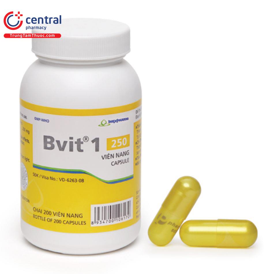 Thuốc Bvit 1 250mg điều trị bệnh Beriberi do thiếu vitamin B1