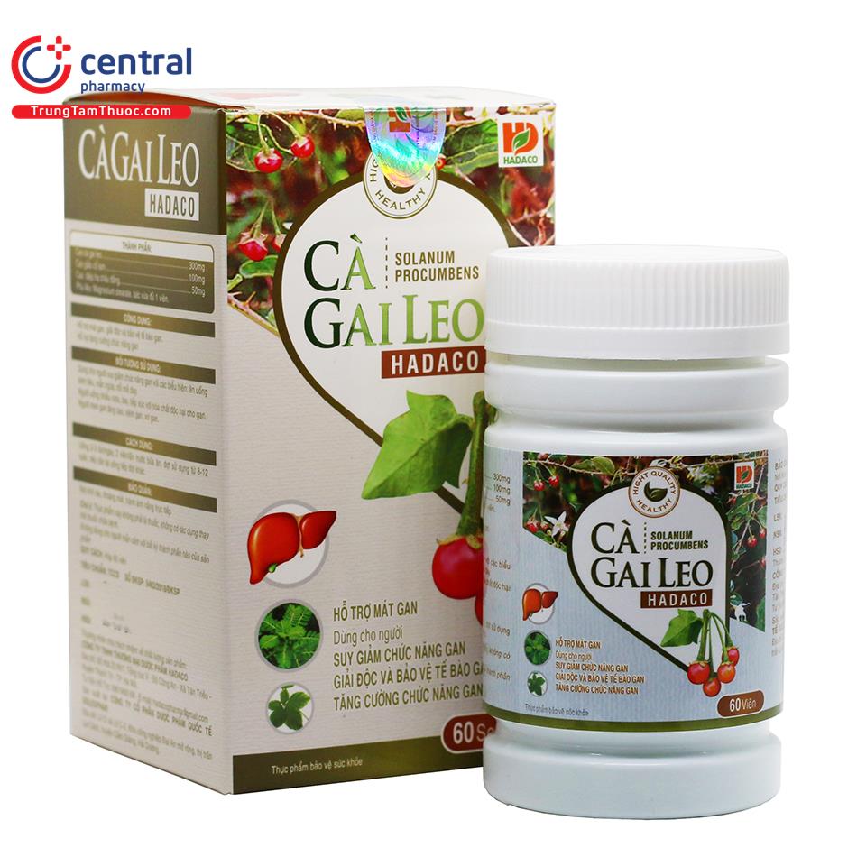[CHÍNH HÃNG] Thuốc Cà Gai Leo Hadaco hỗ trợ tăng cường chức năng gan