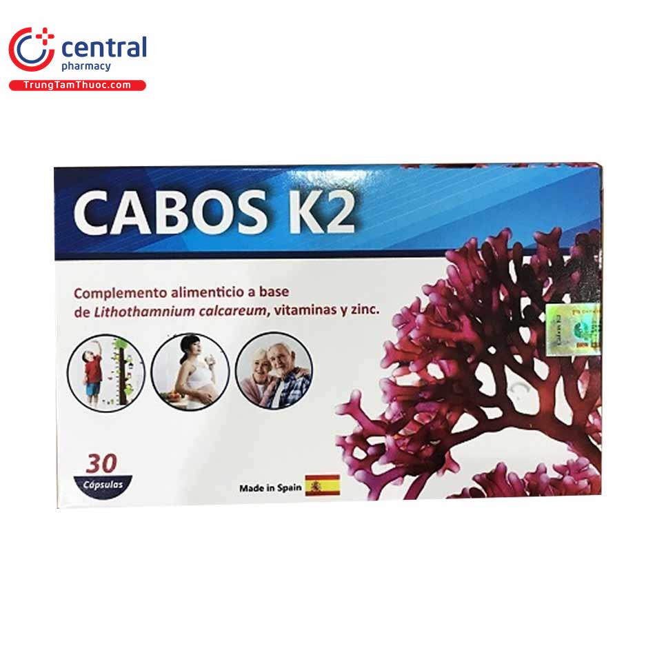 [CHÍNH HÃNG] Cabos K2 bổ sung Canxi, K2, D3 cho cơ thể