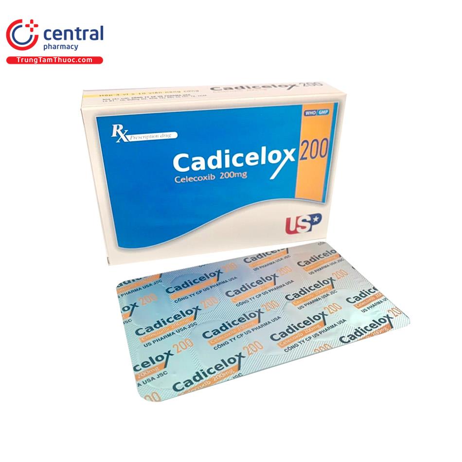 [CHÍNH HÃNG] Thuốc Cadicelox 200 US giảm đau do viêm xương khớp