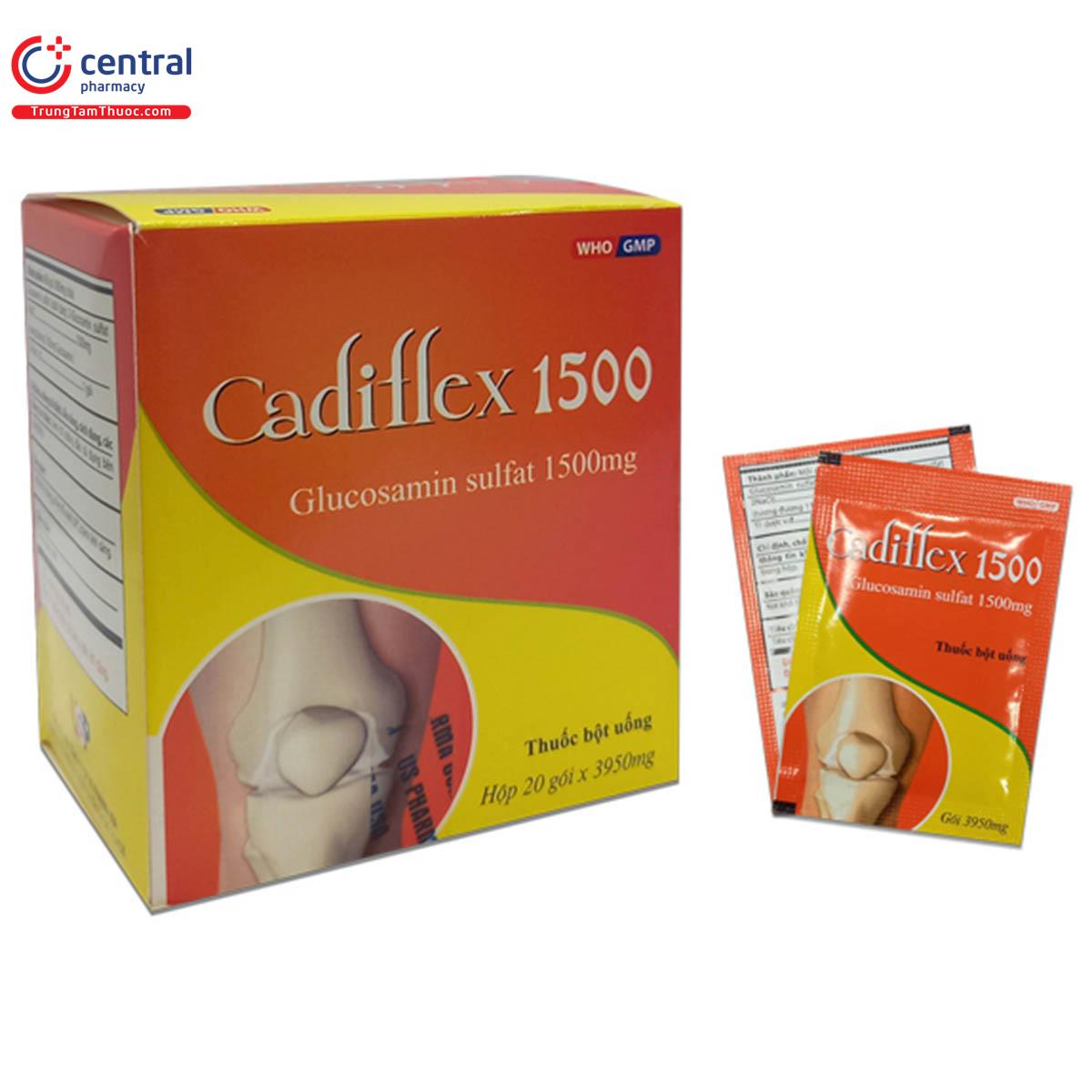 Thuốc Cadiflex 1500 giúp giảm các triệu chứng thoái hóa khớp gối