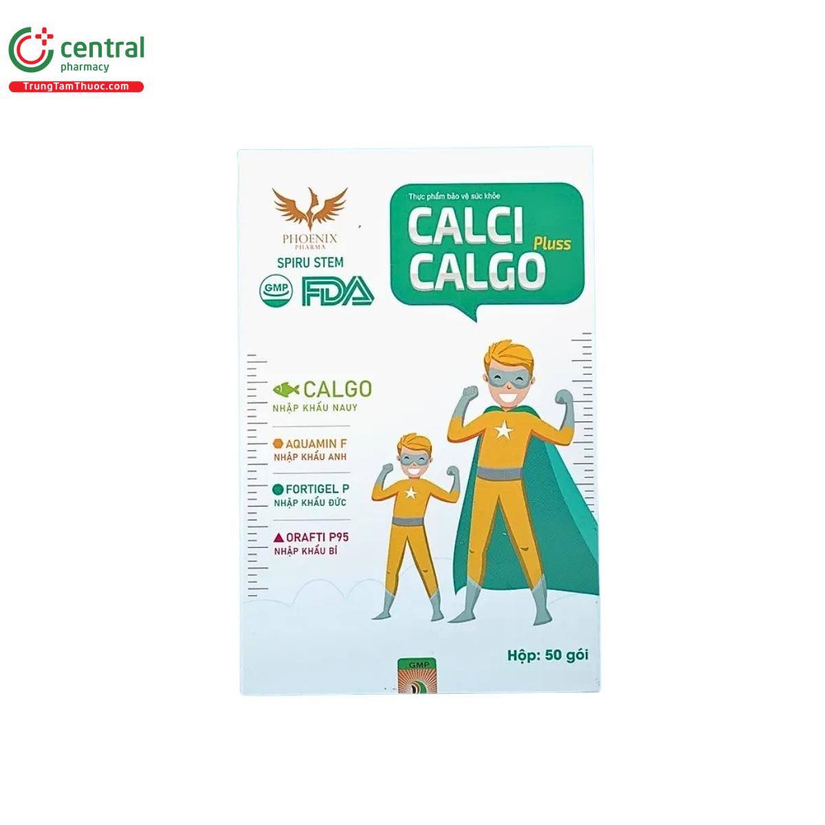 Calci Calgo Pluss cung cấp canxi, hỗ trợ phát triển xương và răng