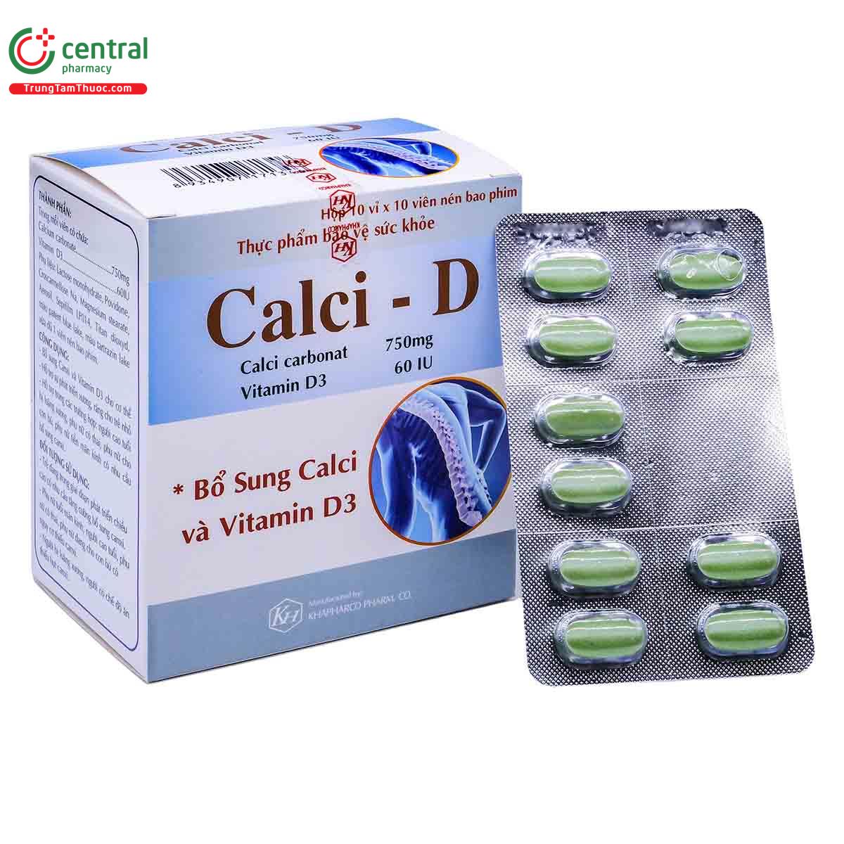 Thuốc Calci - D Khapharco giúp bổ sung canxi cho phụ nữ mang thai