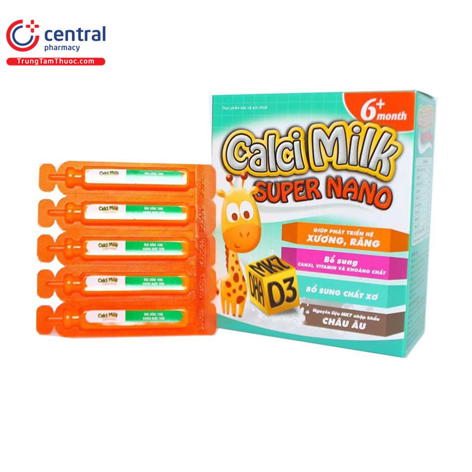 [CHÍNH HÃNG] Thuốc Calci Milk Super Nano - cho xương chắc khỏe