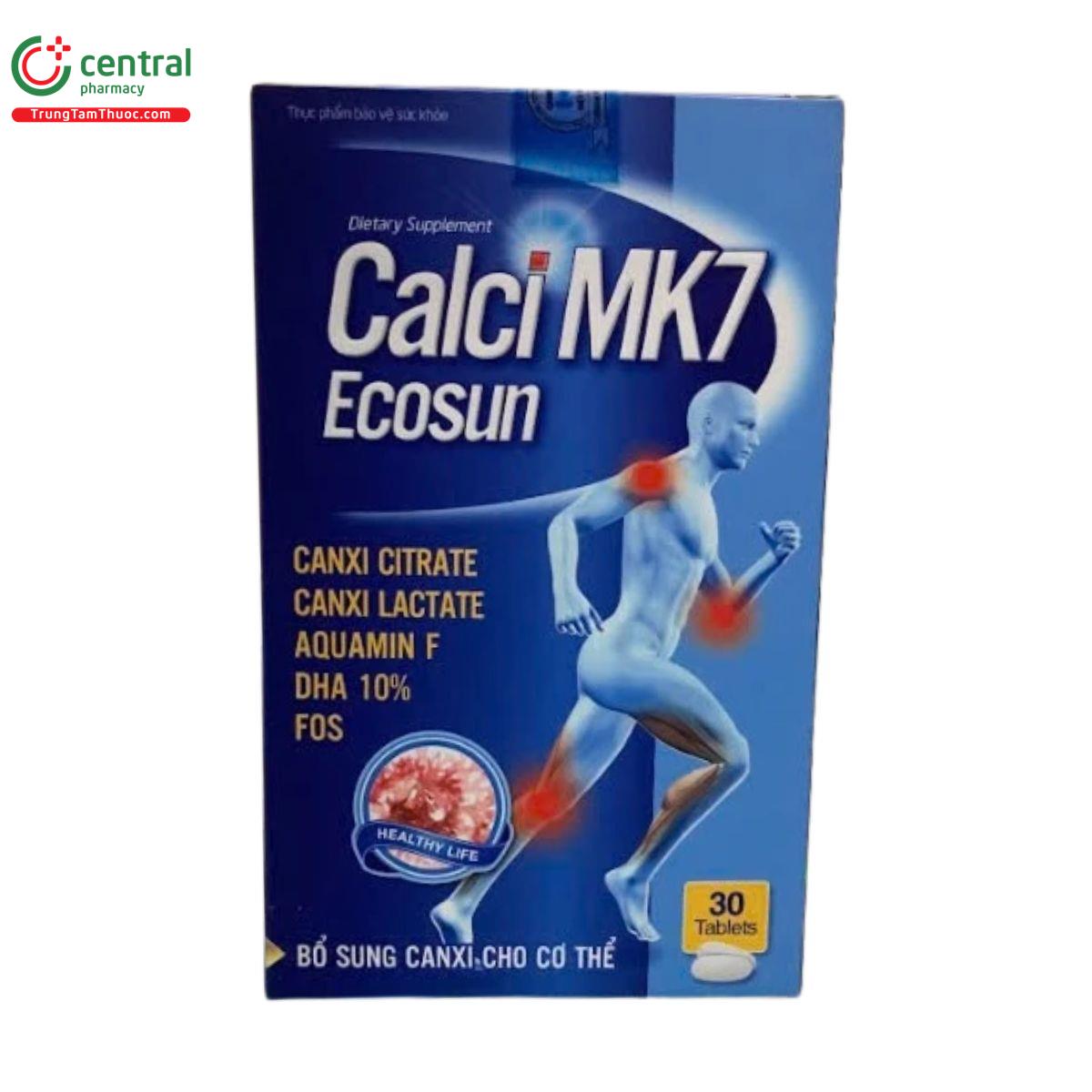 Calci MK7 Ecosun - Bổ sung canxi, duy trì xương và răng chắc khỏe