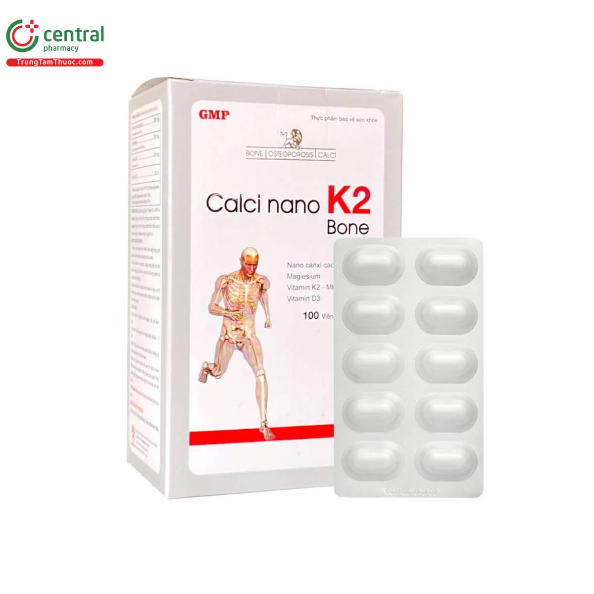 Calci Nano K2 bone giúp xương chắc khỏe, ngăn ngừa loãng xương