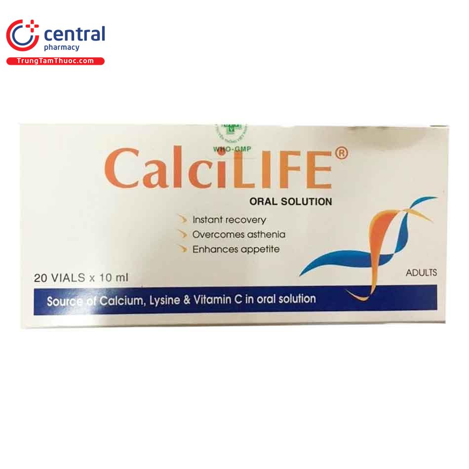 Thuốc CalciLIFE 10ml bổ sung vitamin C nhanh chóng, an toàn