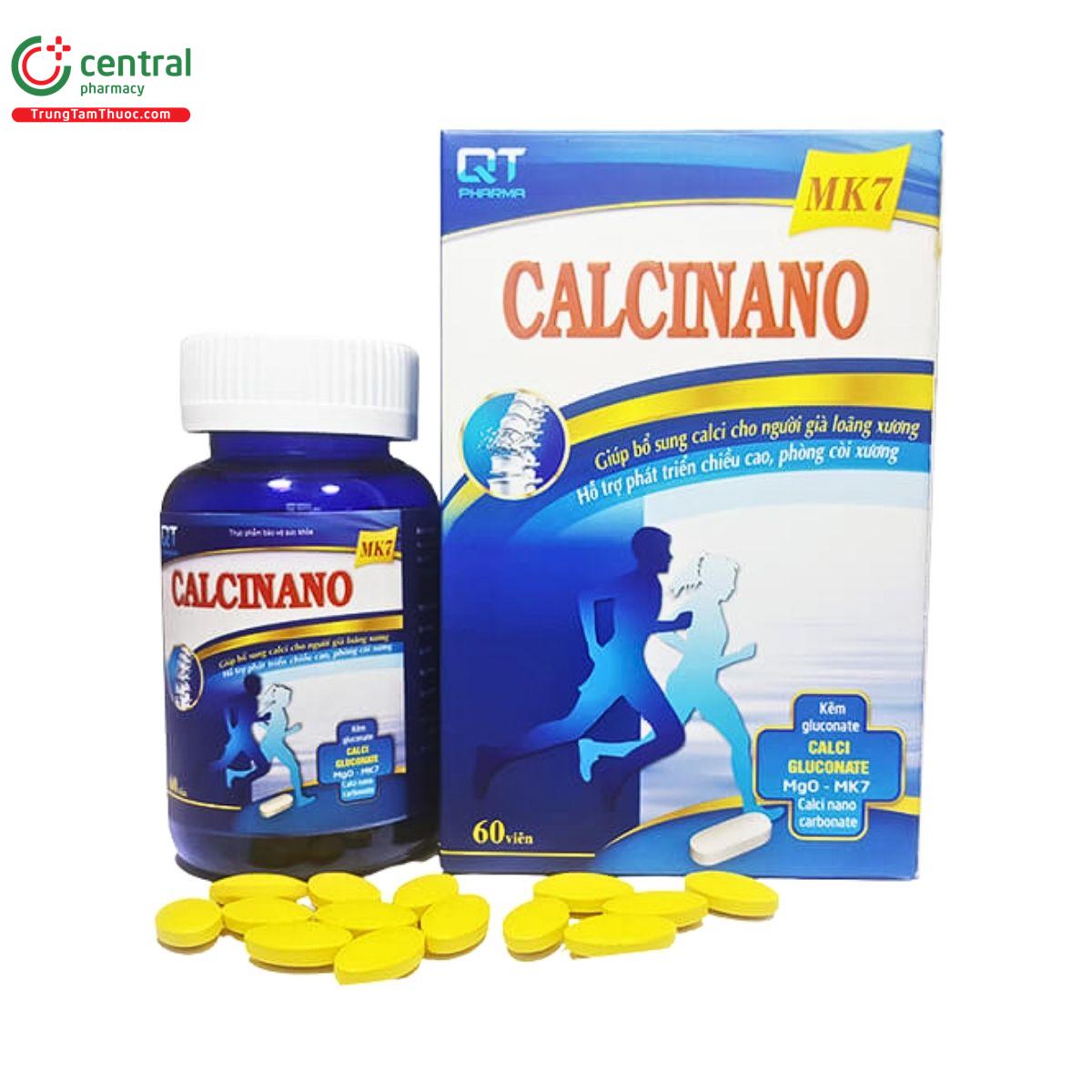 Thuốc CalciNano MK7 QT bổ sung calci, vitamin D3 hỗ trợ xương và răng