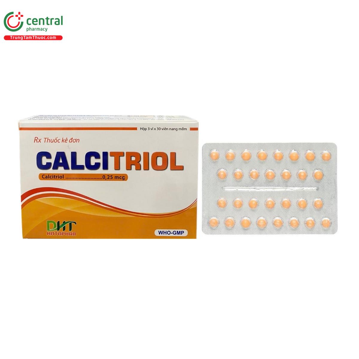 Thuốc Calcitriol 0.25mcg DHT: Điều trị và dự phòng loãng xương