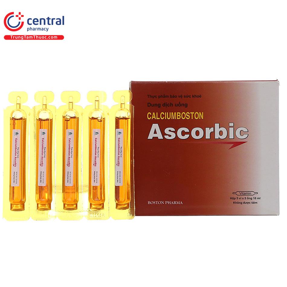 Thuốc Calcium Boston Ascorbic 10ml giúp tăng cường sức khỏe