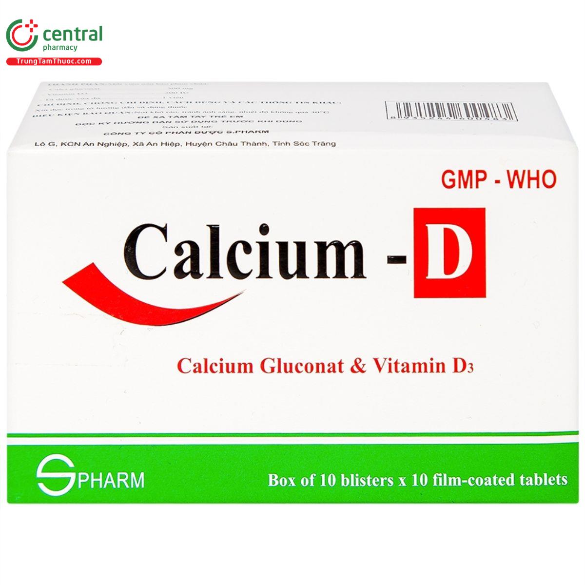 Thuốc Calcium - D S.Pharm - Bổ sung canxi phòng ngừa loãng xương