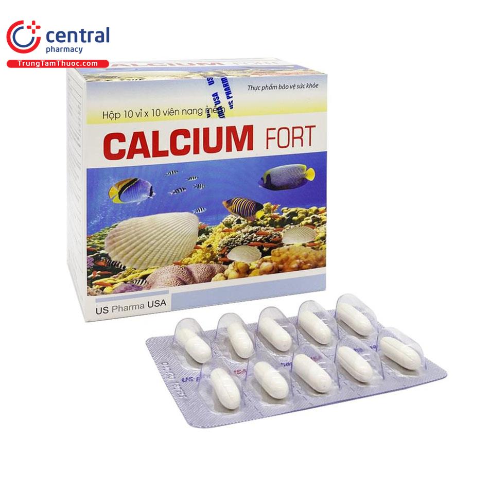 [CHÍNH HÃNG] Thuốc Calcium Fort US Pharma USA (Hộp 10 vỉ x 10 viên)