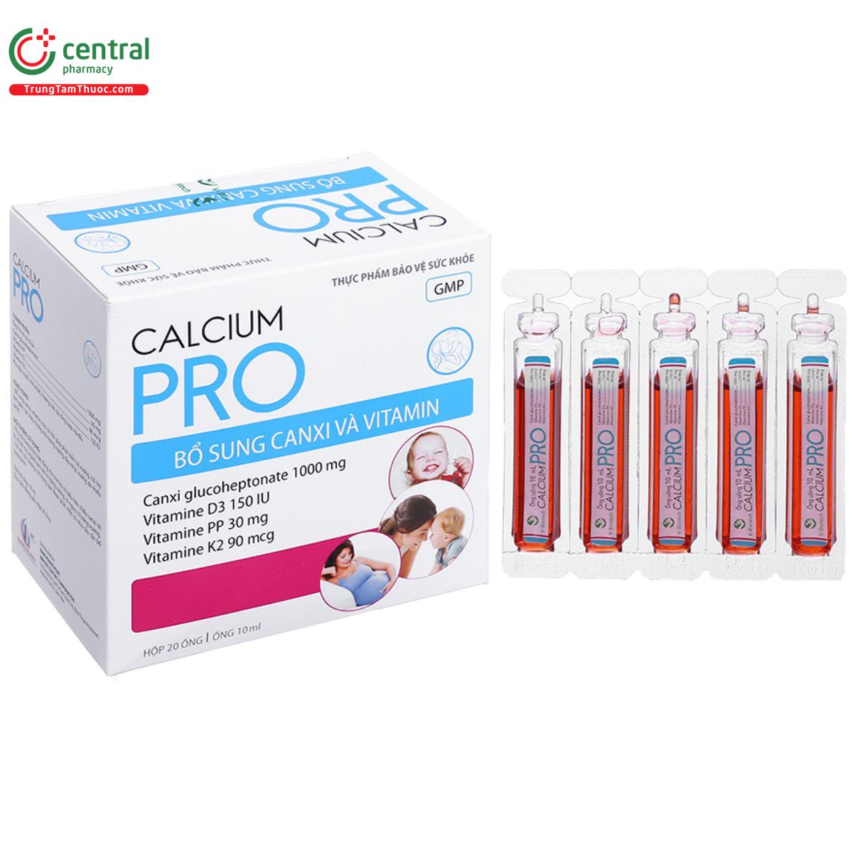 Thuốc Calcium Pro Giúp bổ sung canxi và vitamin cần thiết cho cơ thể