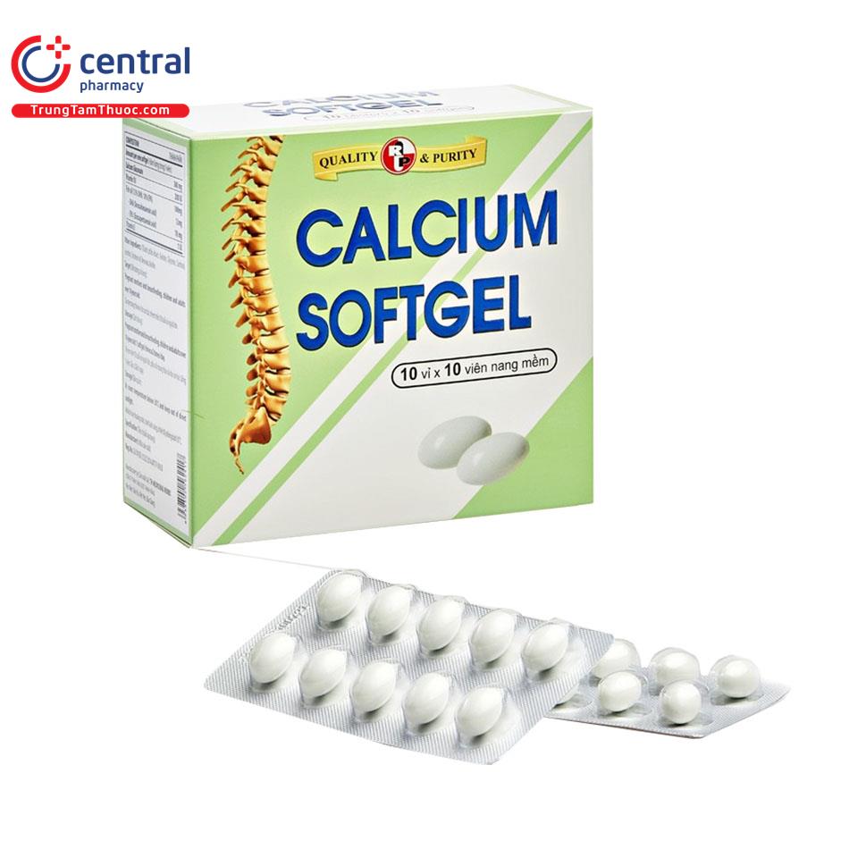 [CHÍNH HÃNG] Thuốc Calcium Softgel (10 vỉ x 10 viên) chắc xương khớp