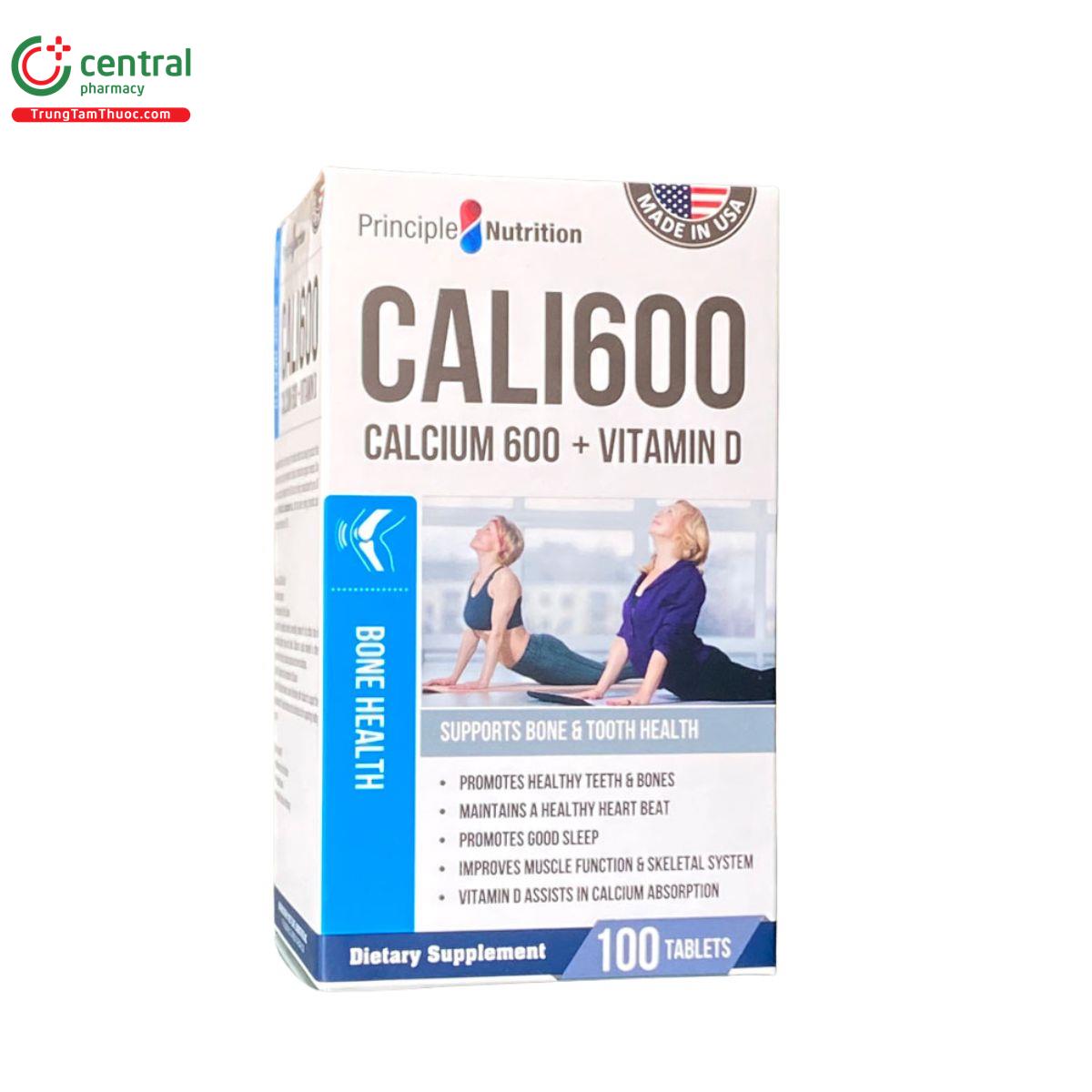 Cali600 Calcium 600 + Vitamin D giúp xương, răng chắc khỏe