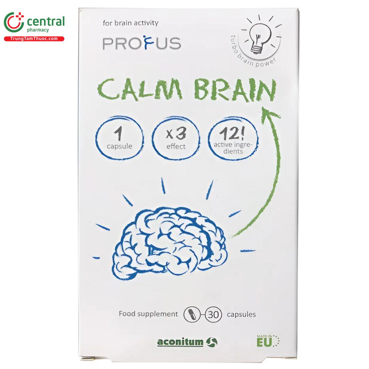 Thuốc Calm Brain - hỗ trợ tăng cường lưu thông máu não, giảm mệt mỏi