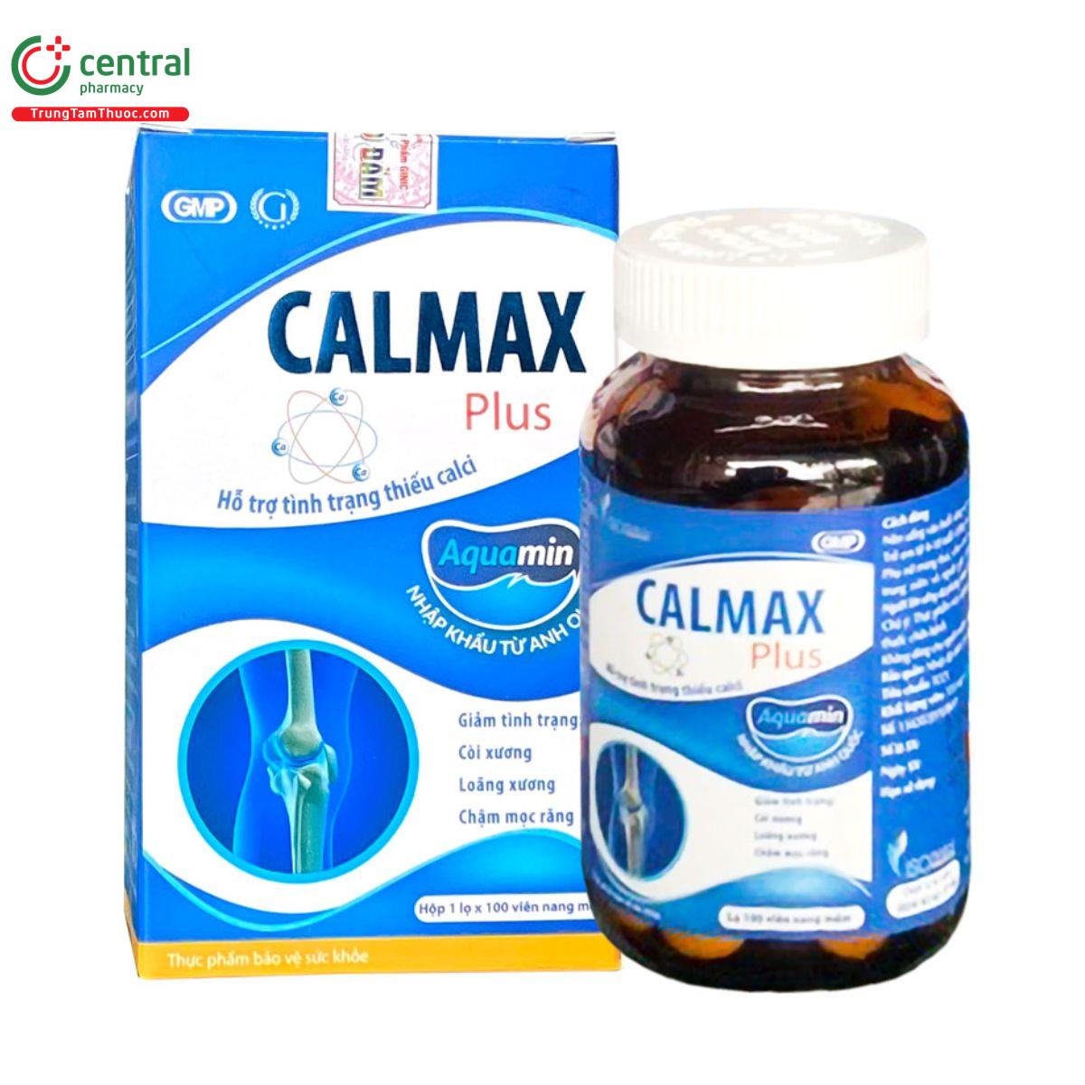 Calmax Plus bổ sung calci và vitamin D3, hỗ trợ xương, răng chắc khỏe