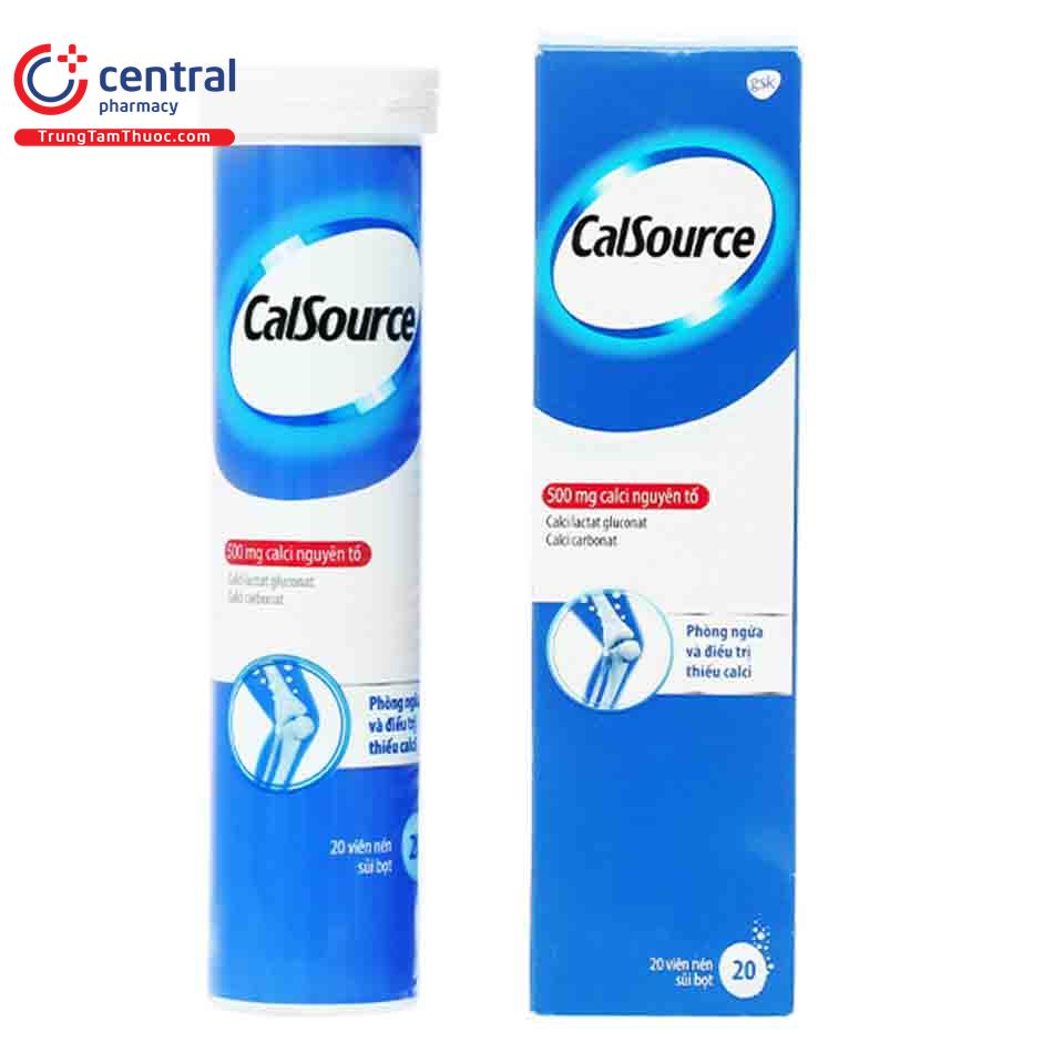 Thuốc CalSource 500mg - Thuốc bổ sung khoáng chất