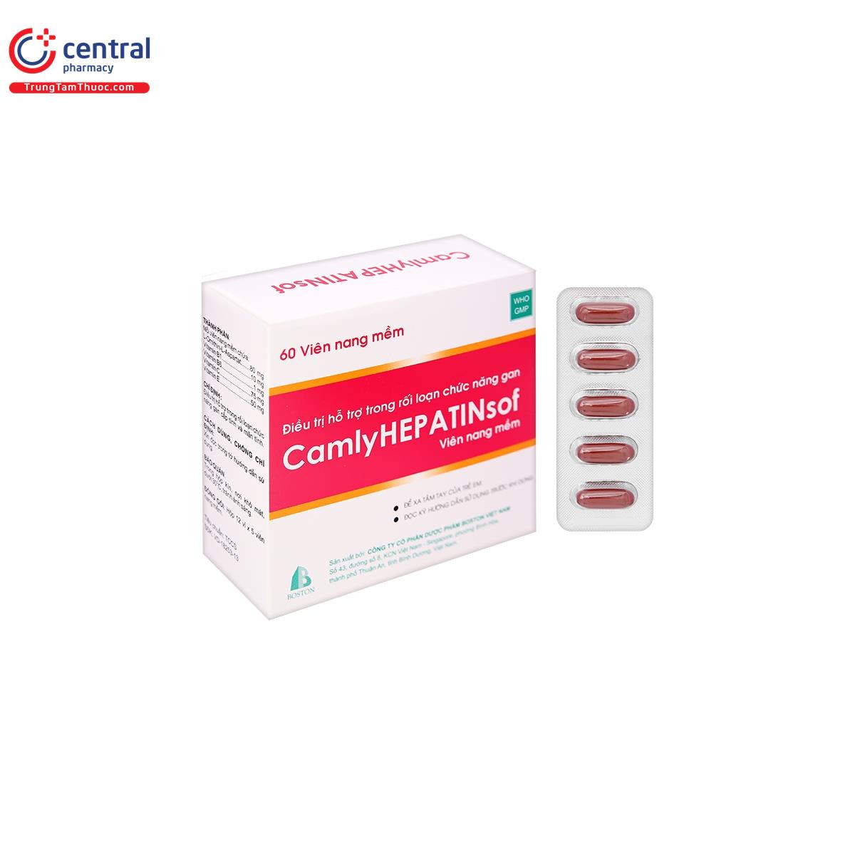 Thuốc CamlyHEPATINsof: tác dụng, cách dùng và giá bán