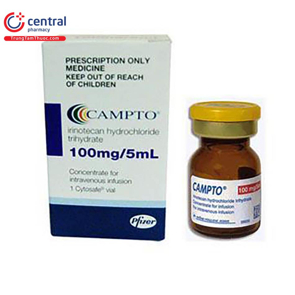 [CHÍNH HÃNG] Thuốc Campto 100mg/5ml trị ung thư đại trực tràng