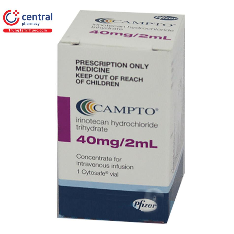 Thuốc Campto 40mg/2ml - thuốc điều trị ung thư: cách dùng, lưu ý