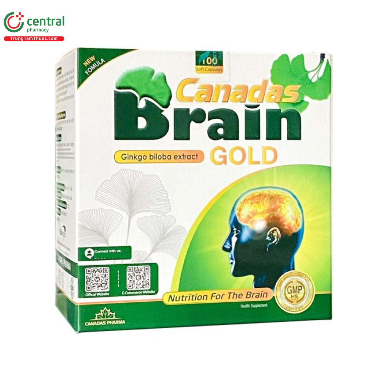 Thuốc Canadas Brain Gold - tăng cường tuần hoàn máu não