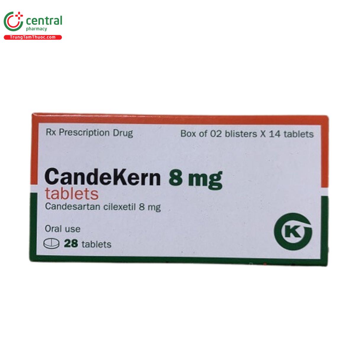 Thuốc CandeKern 8mg Tablet (Candesartan) điều trị tăng huyết áp