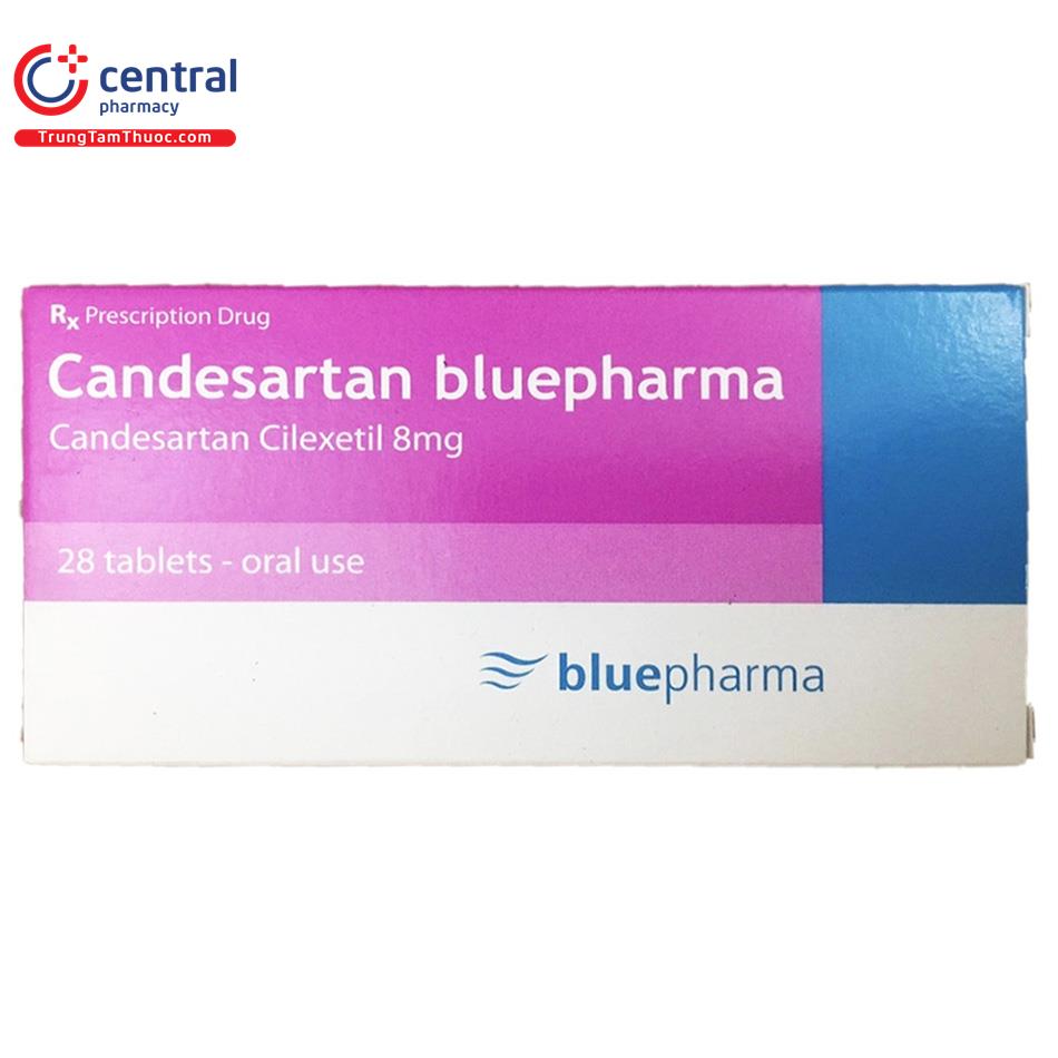 [CHÍNH HÃNG] Thuốc Candesartan Bluepharma 8mg- Điều trị tăng huyết áp
