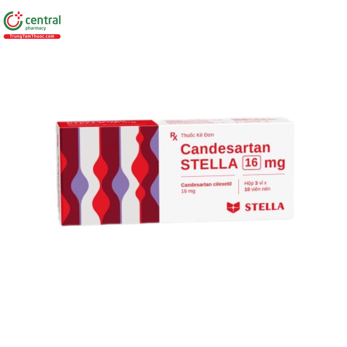 Thuốc Candesartan STELLA 16 mg: Điều trị tăng huyết áp