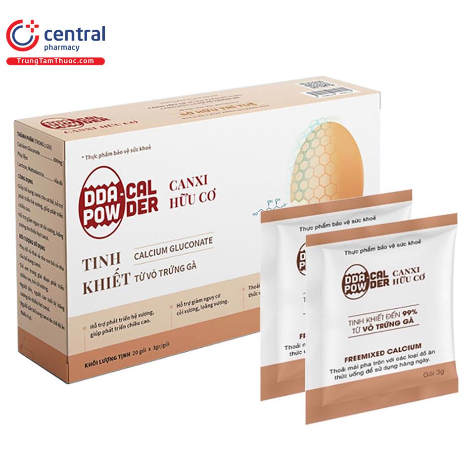 [CHÍNH HÃNG] Thuốc Canxi Hữu Cơ DDA - Cal Powder giúp bổ sung canxi