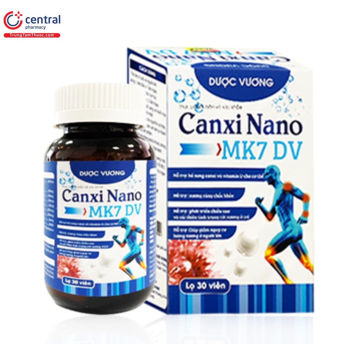 Canxi Nano MK7 Dược Vương chứa nhiều dưỡng chất cần thiết cho cơ thể