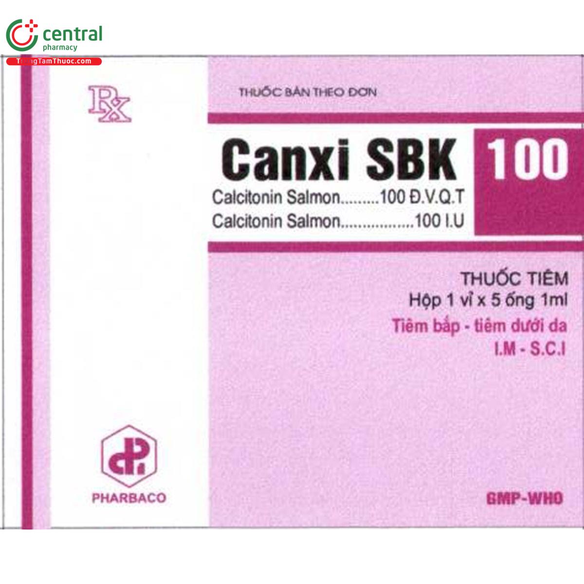 Thuốc Canxi SBK 100 - Điều trị loãng xương ở phụ nữ sau mãn kinh