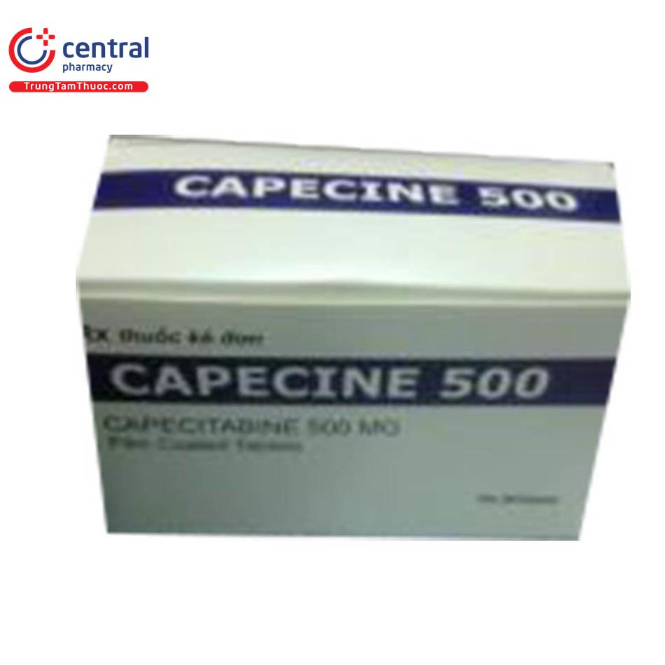 [CHÍNH HÃNG] Thuốc Capecine 500 điều trị ung thư dạ dày, ung thư vú