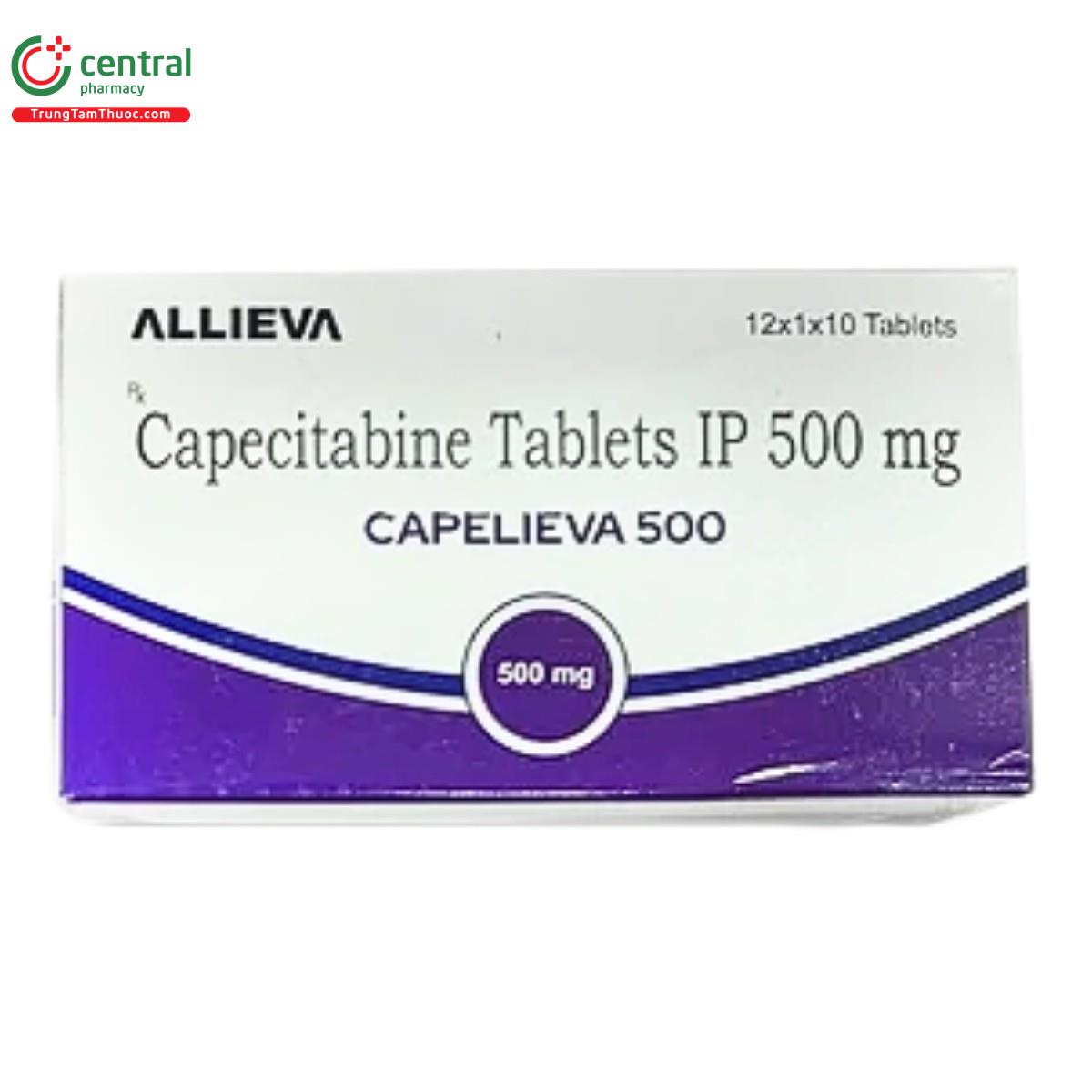 Thuốc Capelieva 500mg – Điều trị ung thư đại trực tràng, dạ dày, vú