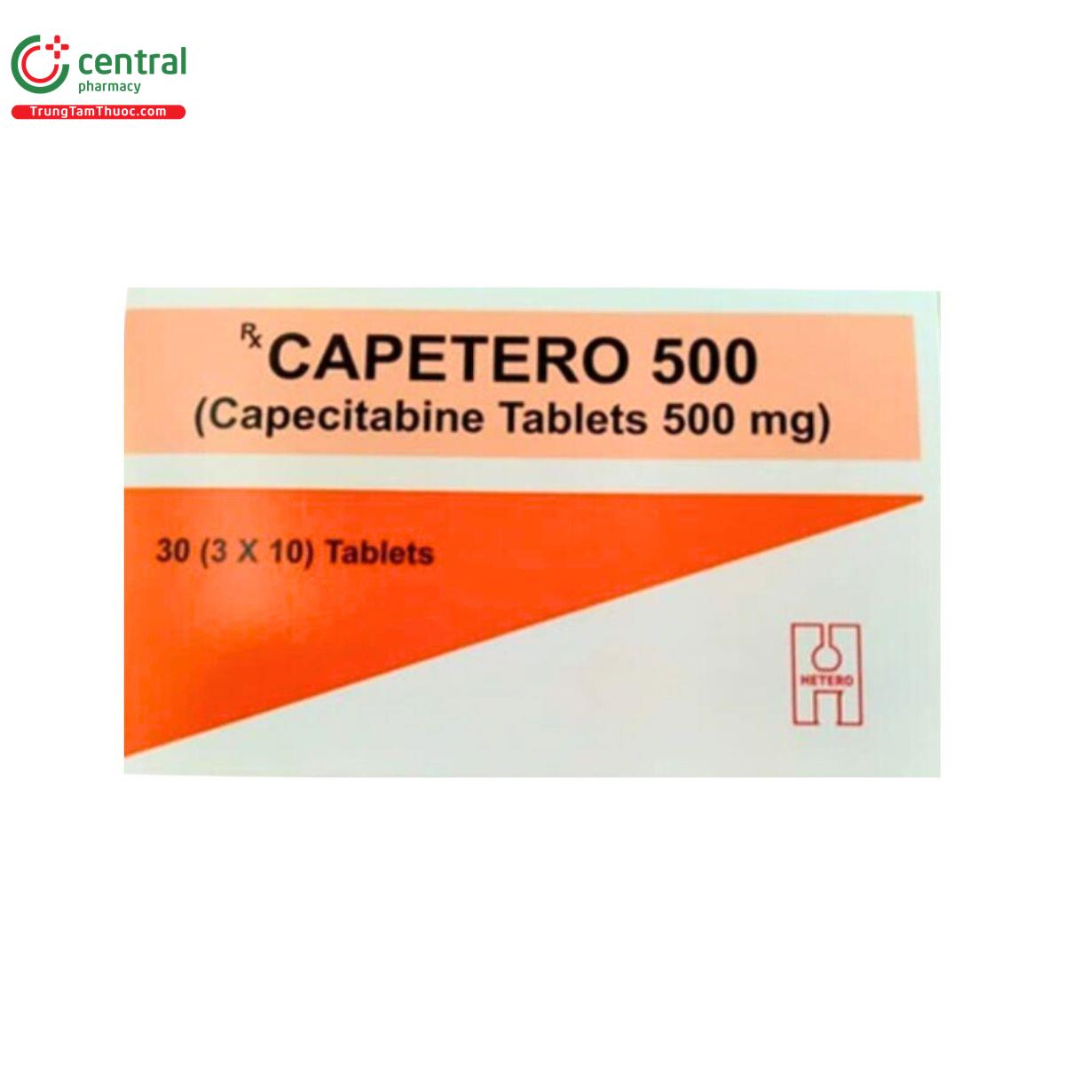 Thuốc Capetero 500 điều trị ung thư vú và ung thư đại trực tràng
