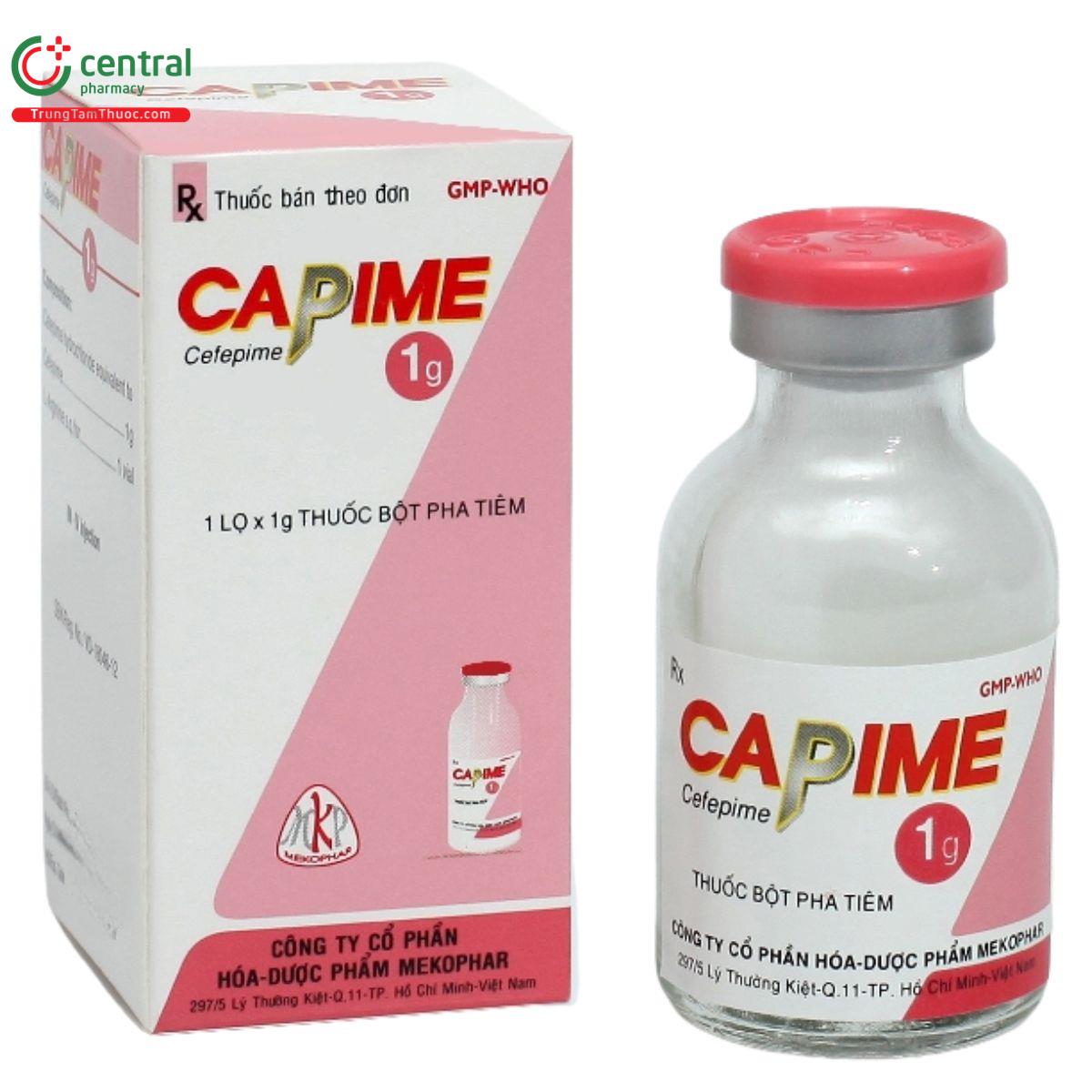Thuốc Capime 1g - Điều trị nhiễm khuẩn nặng đường niệu có biến chứng
