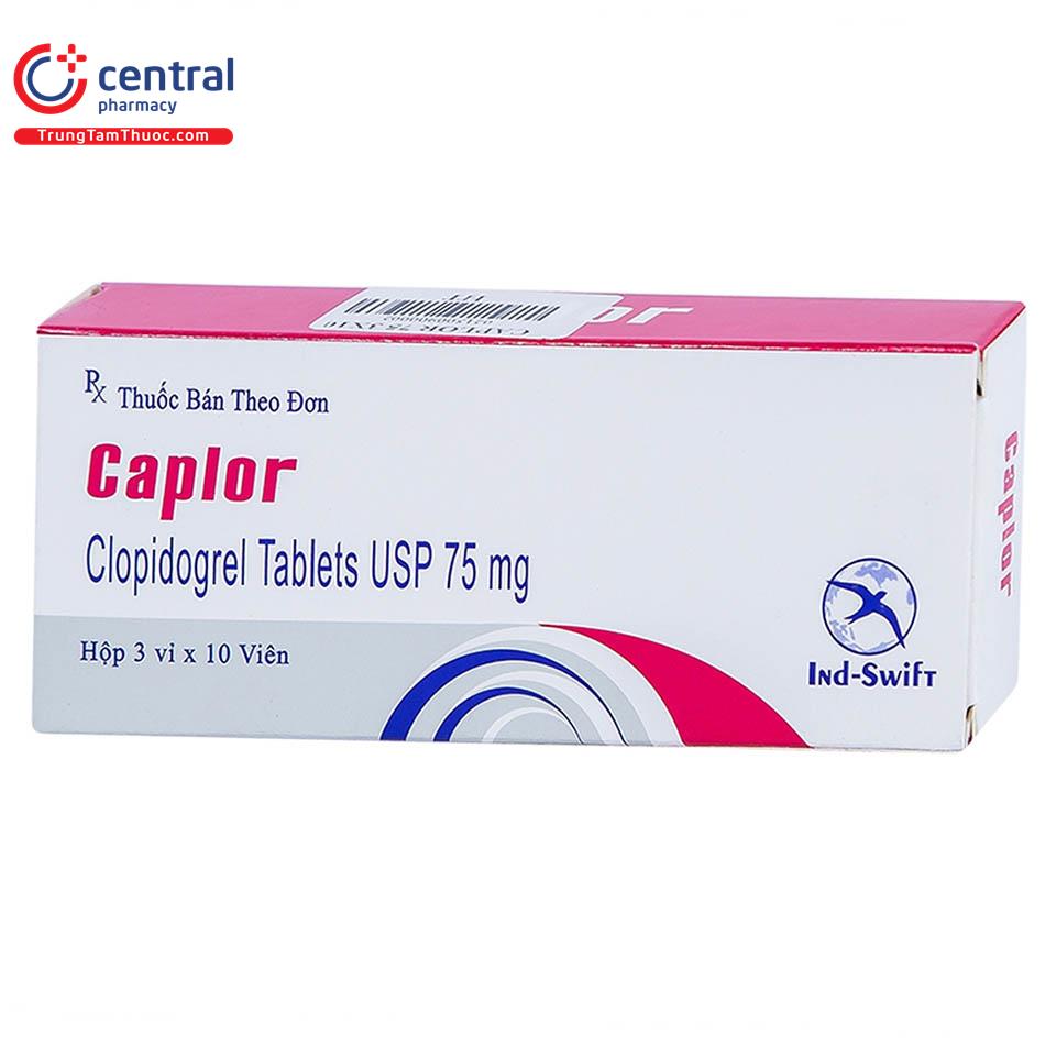[CHÍNH HÃNG] Thuốc Caplor 75mg dự phòng đột quỵ, nhồi máu cơ tim