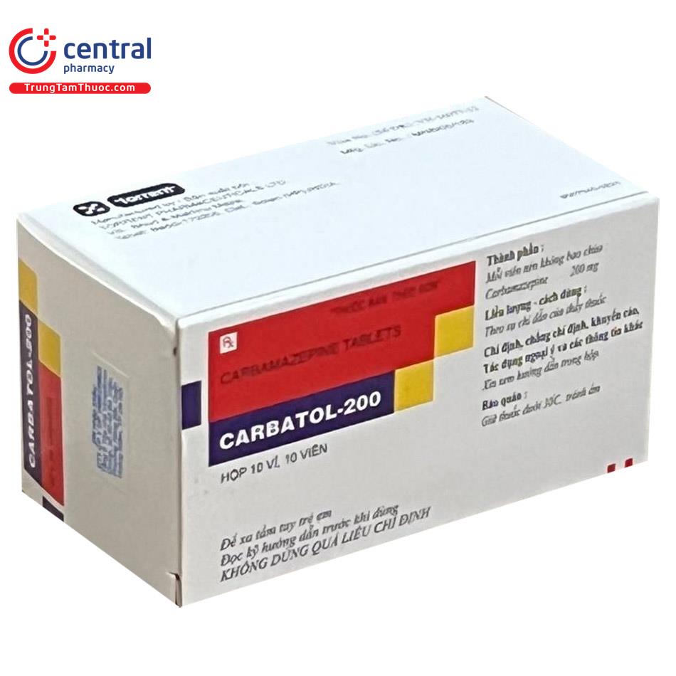 [CHÍNH HÃNG] Thuốc Carbatol-200 điều trị kích thích thần kinh quá mức
