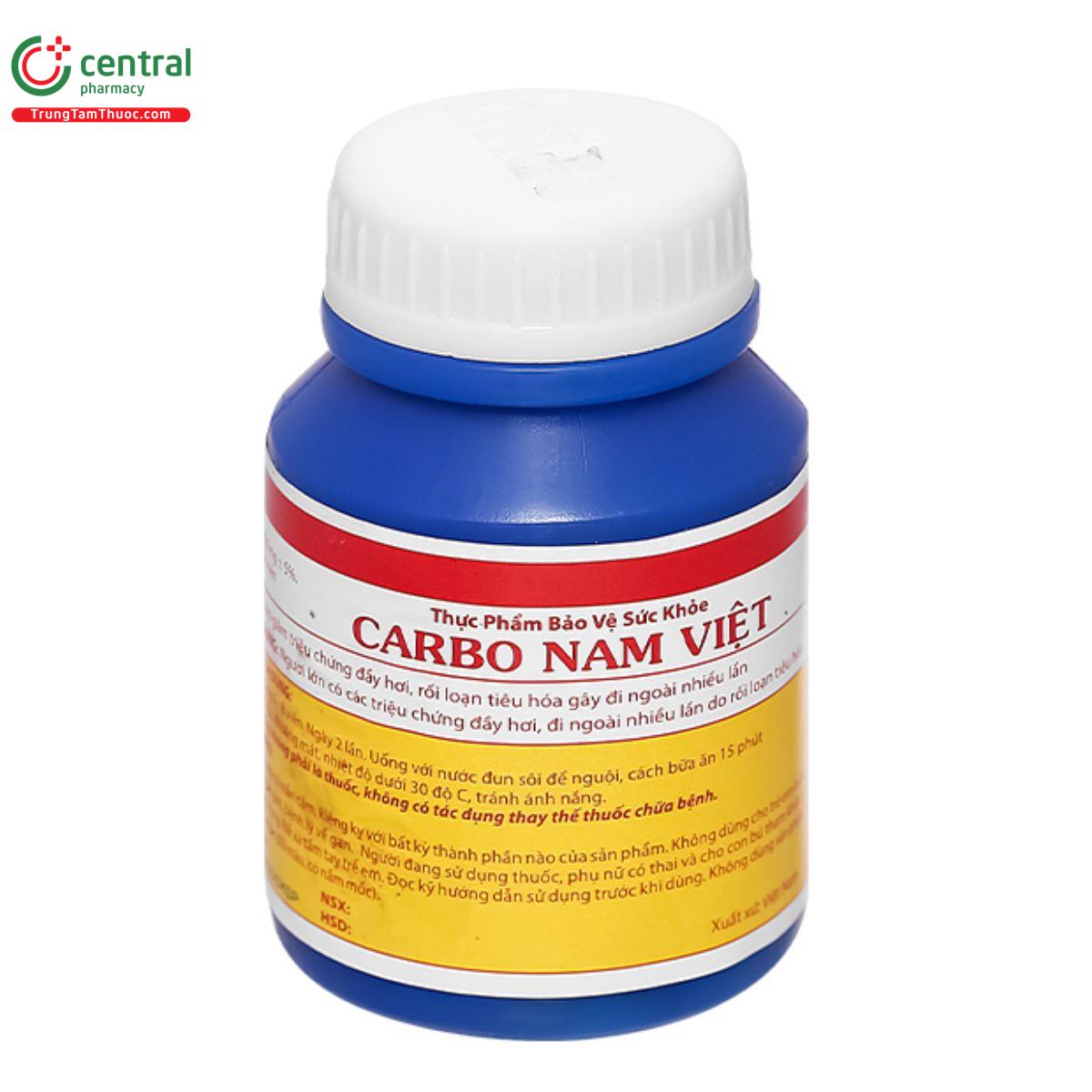 Thuốc Carbo Nam Việt giảm rối loạn tiêu hoá gây đi ngoài nhiều lần