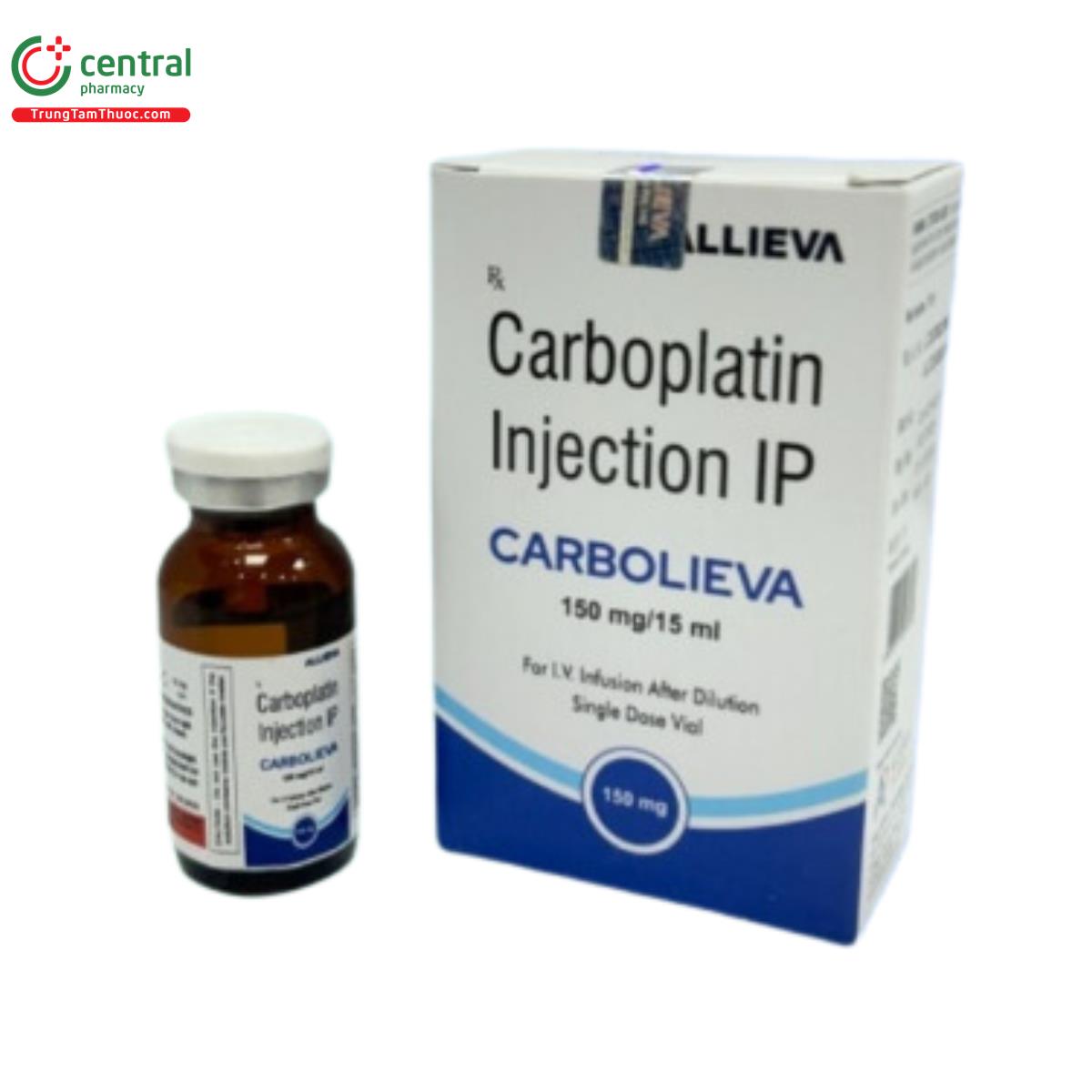 Thuốc Carbolieva 150mg/15ml - Điều trị ung thư buồng trứng tái phát, di căn
