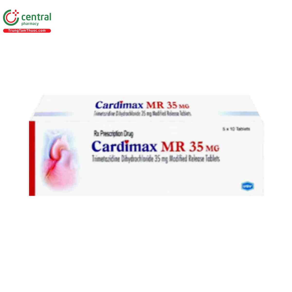 Thuốc Cardimax MR 35mg điều trị đau thắt ngực ổn định hiệu quả